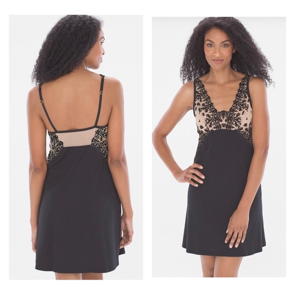 Soma | Intimates & Sleepwear | Enbliss Knit Flocked Sleep Chemise Mesh ...